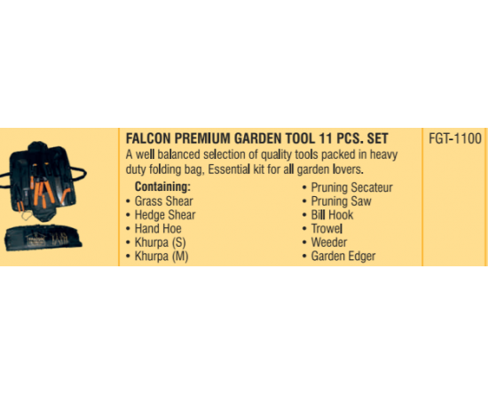 FALCON PREMIUM GARDEN TOOL 11 PCS. SET